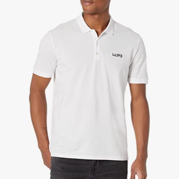 Hugo Boss | Shirts | Nwt Hugo Hugo Boss Big Logo Polo Whit Shirt Size ...